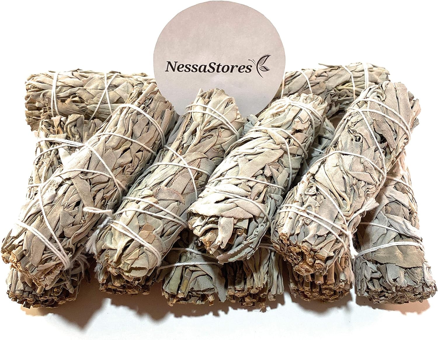 20 California White Sage Smudge Sticks, 4 Inch Hand Tied, All Natural ...