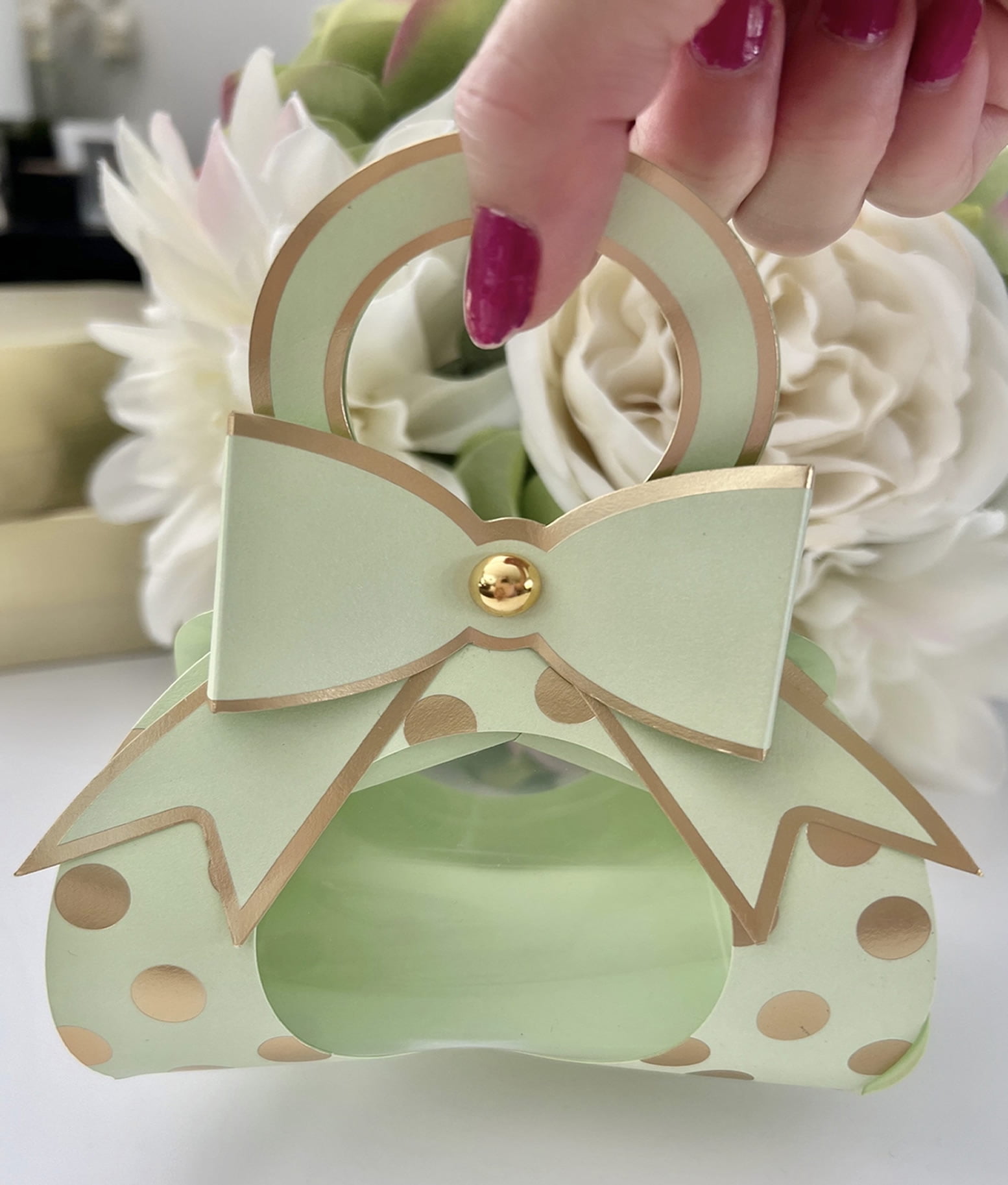 20 Candy Boxes Party Favor with Round Handle 4.5 x 3 x 2.5" Inch ...