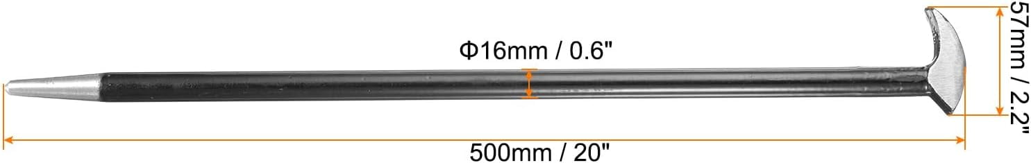 20" Carbon Steel Rolling Pry Set - High Leverage Tool for Automotive ...