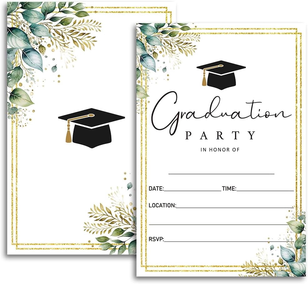 20 Cards with Envelopes, graduation party invitations 2026, 2026 ...