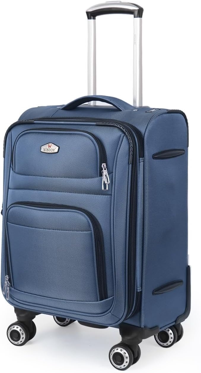 20'' Carry Luggage,Softside Suitcase w/Combination LOCK,Expandable 15% ...
