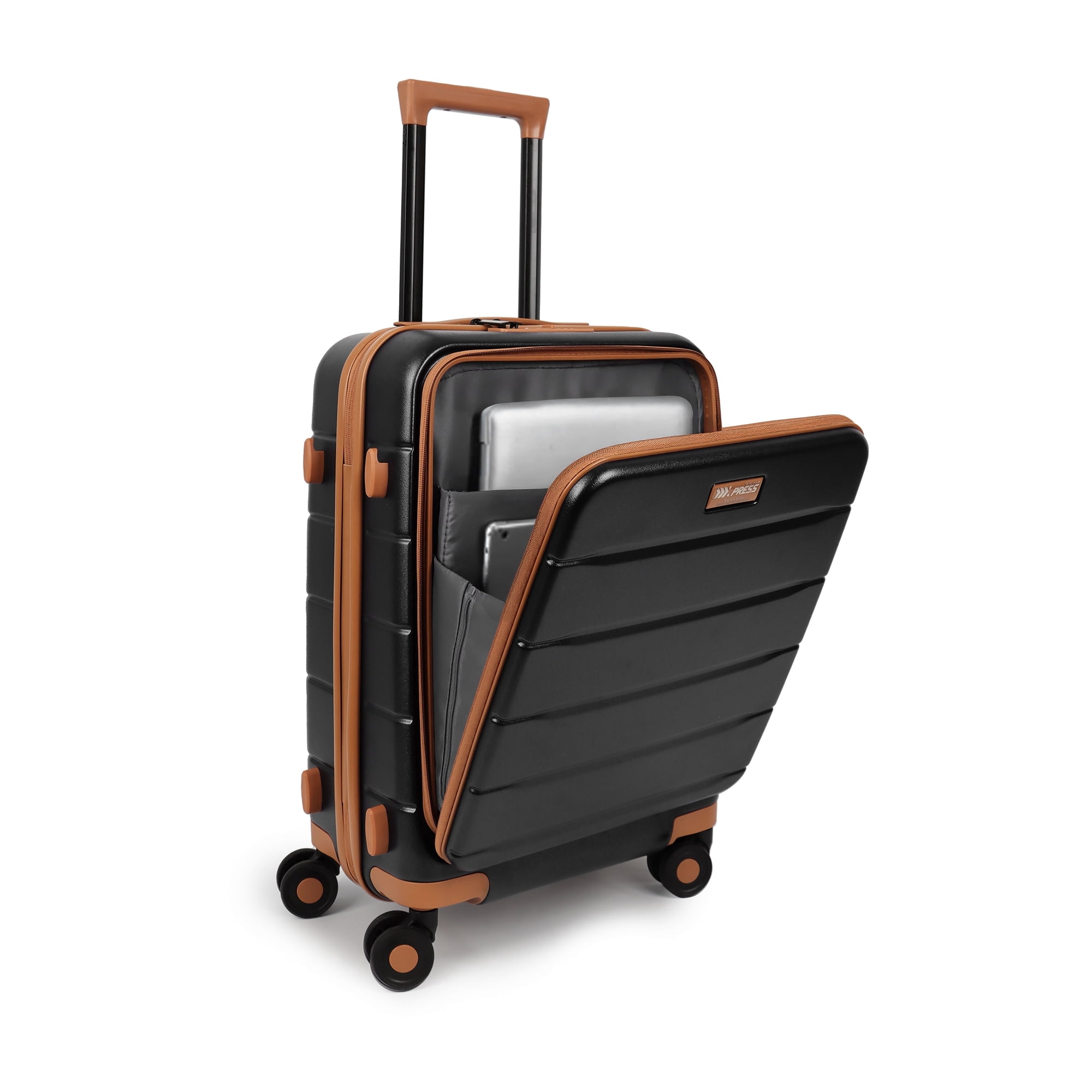 20" Carry-On Luggage with Laptop Compartment,Lightweight Hardside ...