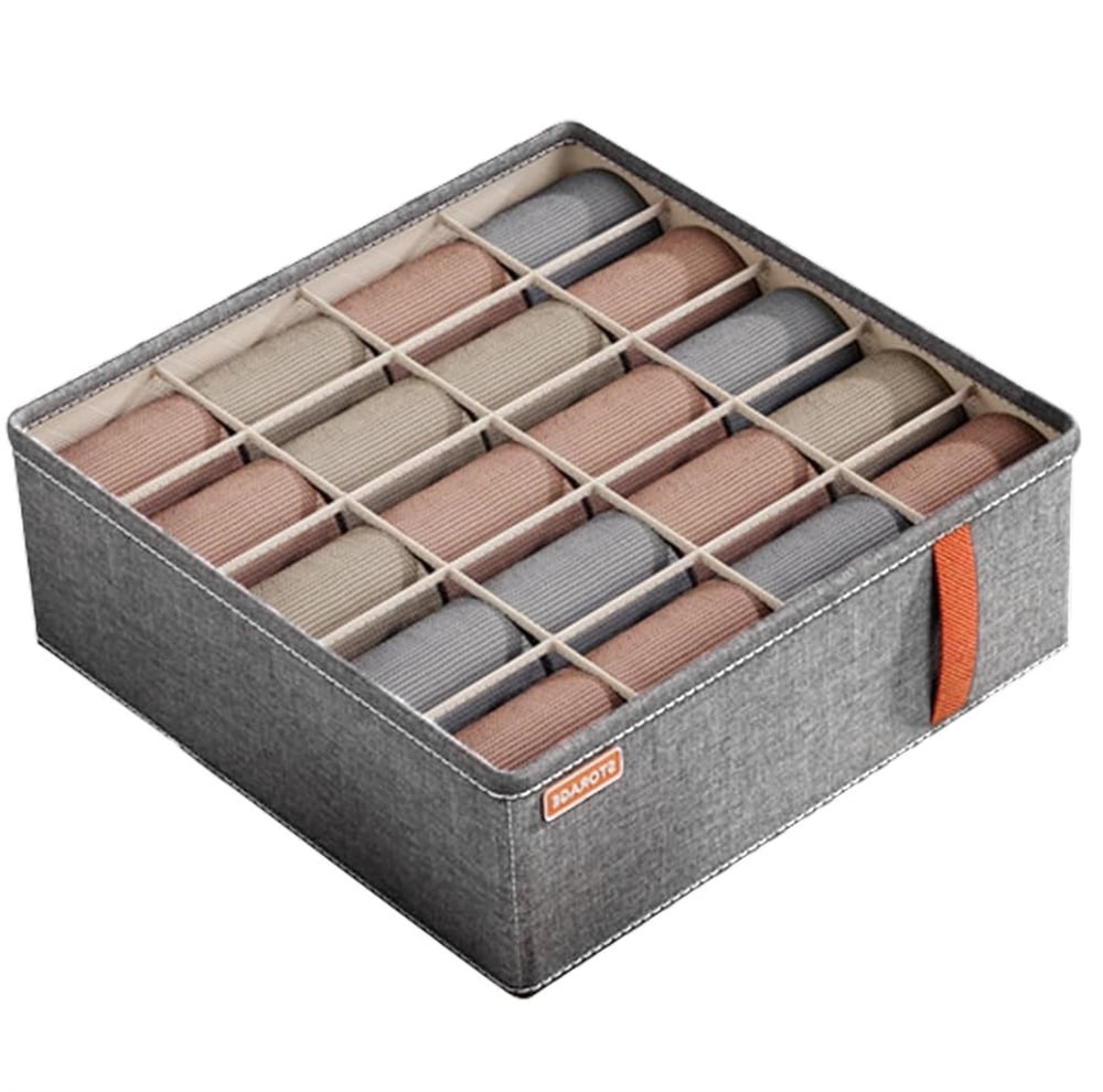 20 Cell Foldable Cabinet Closet Divider Organizers,Sock Drawer Storage ...