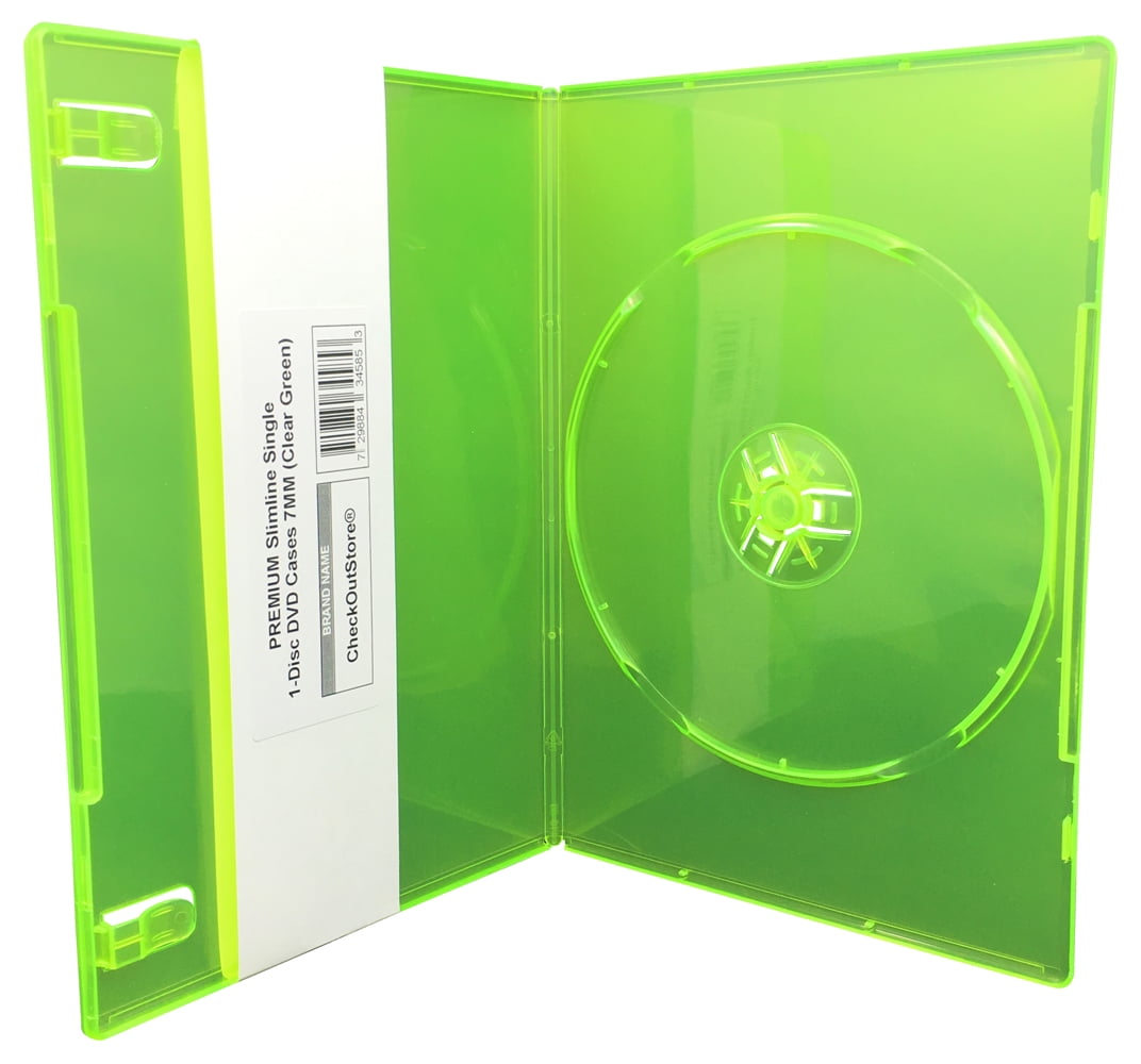 (20) CheckOutStore Premium Slimline Single 1-Disc DVD Cases 7mm (Clear ...