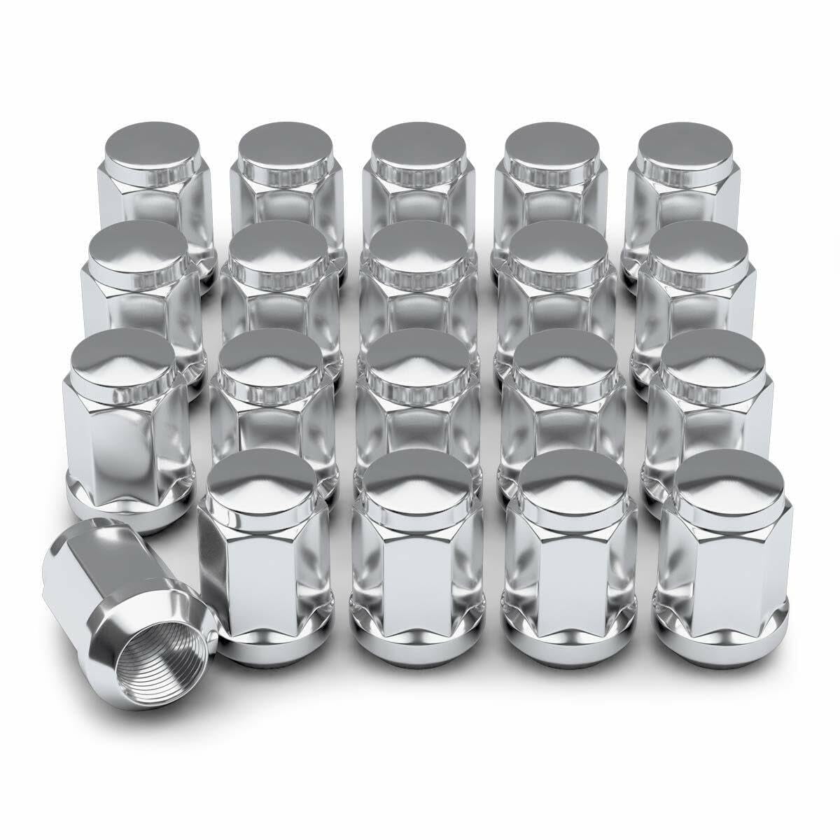 20 Chrome Lug Nuts 14x1.5 Mopar Compatible with Dodge Challenger ...