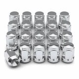 20 Chrome Lug Nuts 14x1.5 Mopar Compatible with Dodge Challenger ...