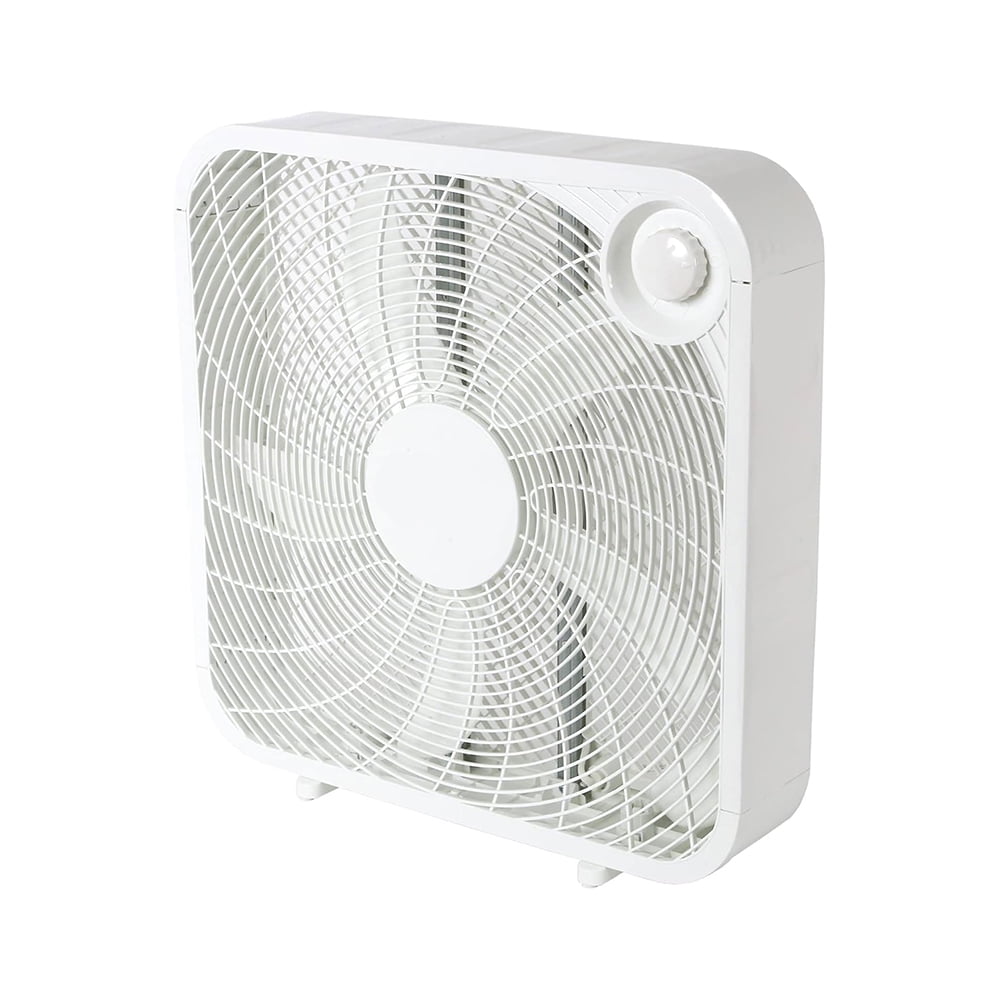 20" Classic Floor Box Fan, Compact and Portable Electric Fan, Powerful ...