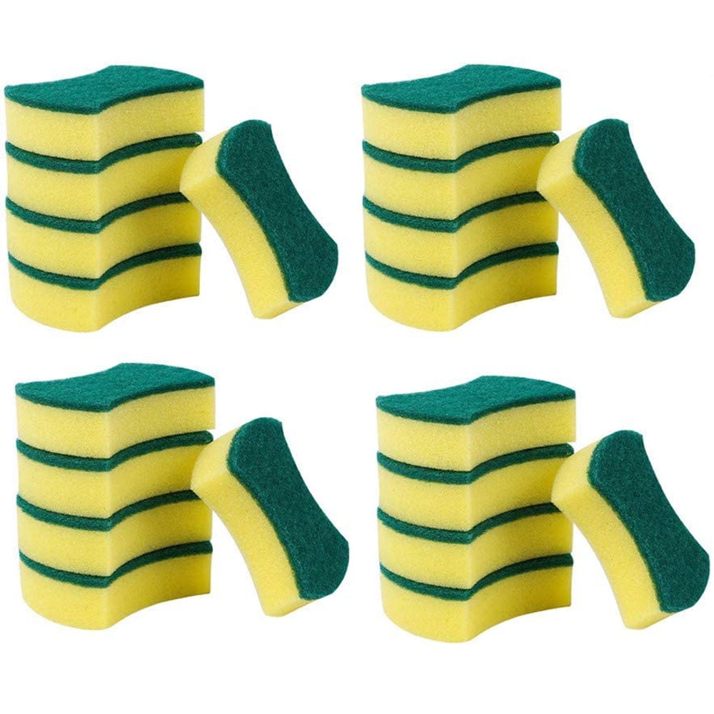 20 Cleaning Scrub Sponges for Kitchen, Dishes, Bathroom, Car Wash, One ...