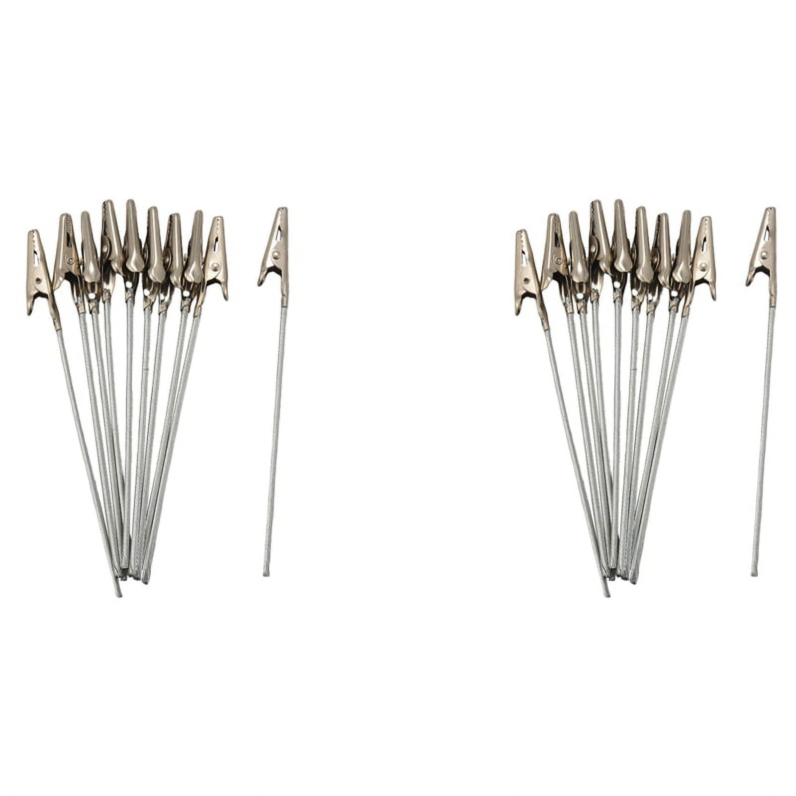 20 Clips with Wire Stalk Alligator Clamps for Memo Note Card Holders ...