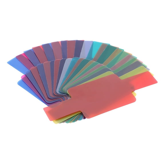 20 Color Photographic Color Gel Filter Cards Set Flash Speedlite for ...