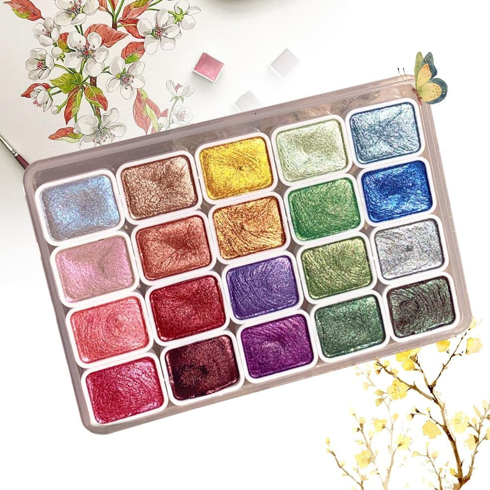 20 Color Shifting Watercolor Paint Set, Shifting Watercolor Paint Set ...