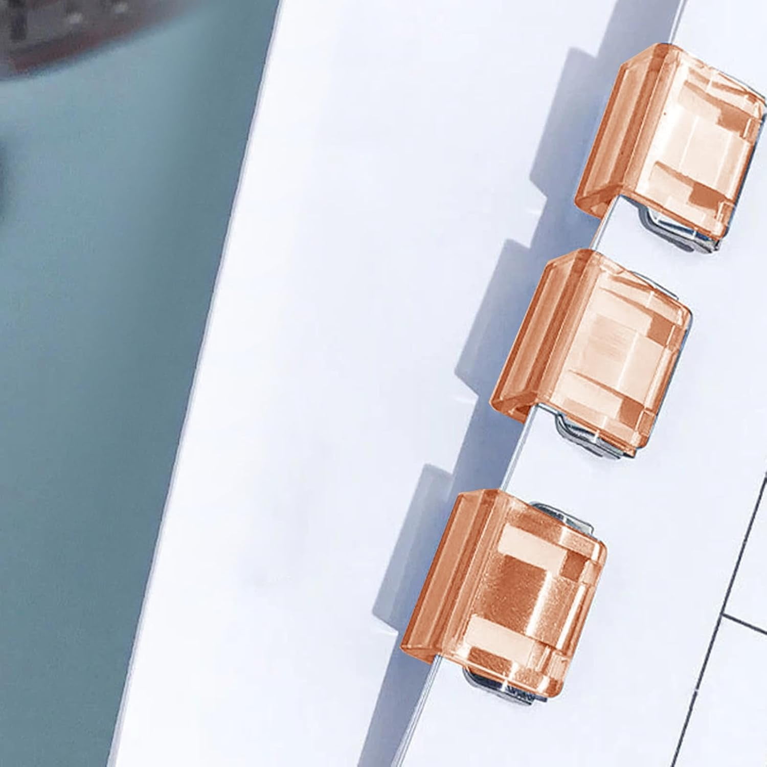 20 Colored Binder Clips, Paper Clamps, Push In And Pull Out Small ...