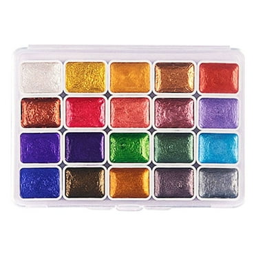 Meiliang Watercolor Paint Set, 36 Vivid Colors in Pocket Box with Metal ...