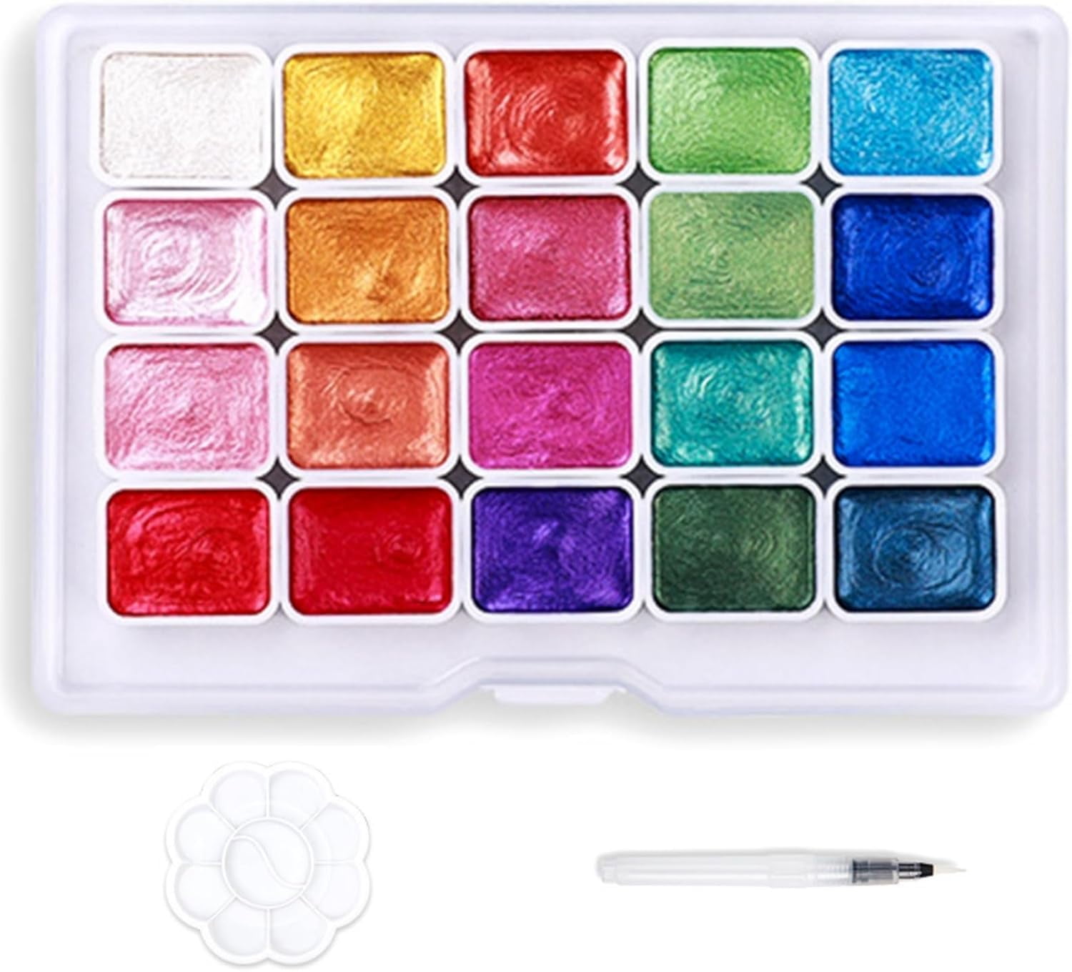 20 Colors Watercolor Painting Set, Color Shifting Watercolor Paint ...