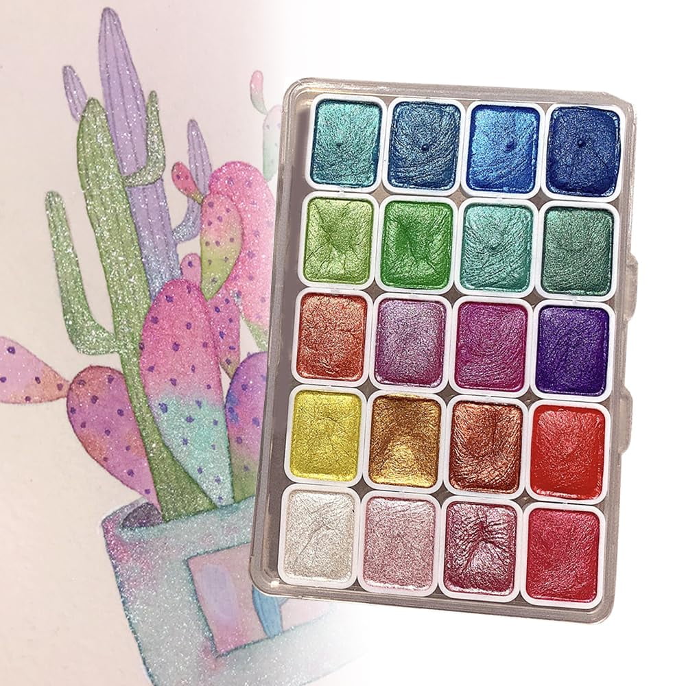 20 Colors Watercolor Painting Set, Shifting Watercolor Painting Set ...