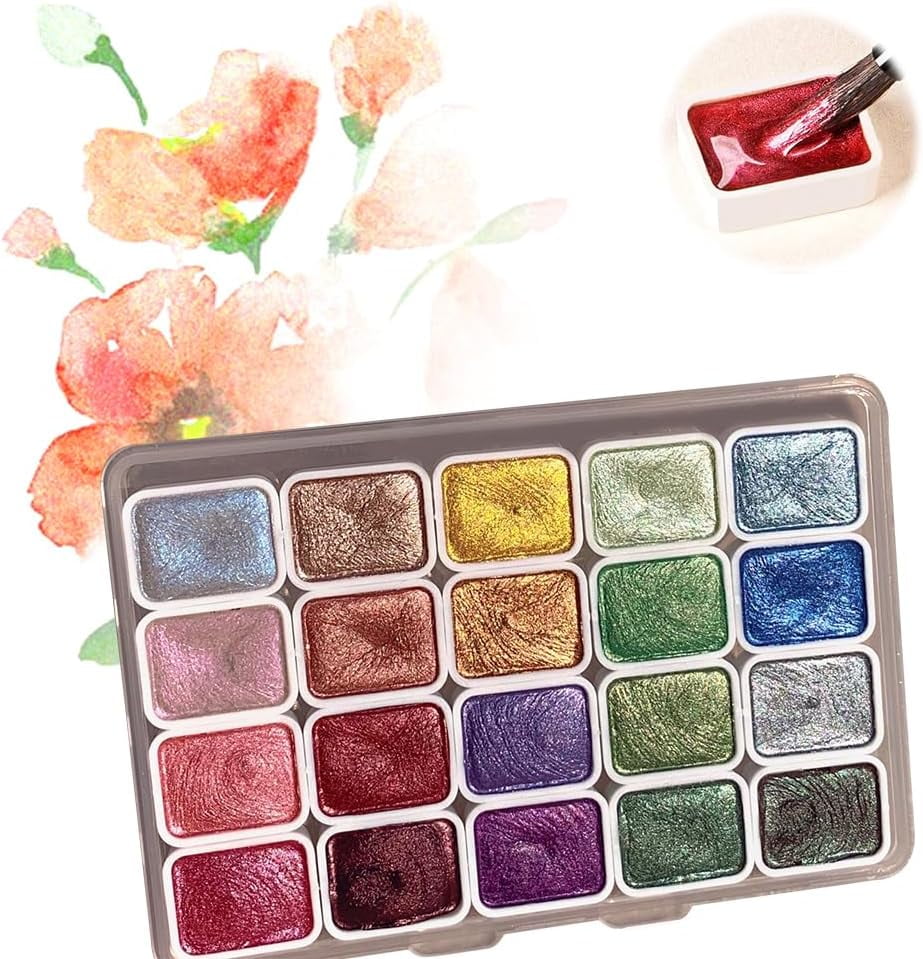 20 Colors Watercolor Painting Set, Shifting Watercolor Painting Set ...