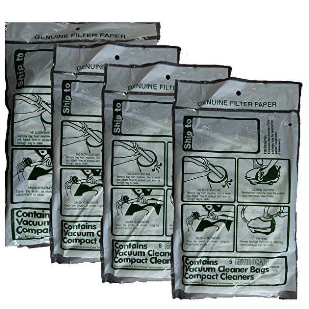 20 Compatible with Compact Tri- Star Paper Bag Tank Envelope 5PK ...