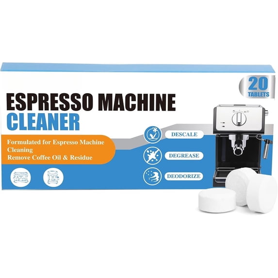 20 Count Coffee Machine Cleaning Tablets, Descaling, Backflush Oil ...