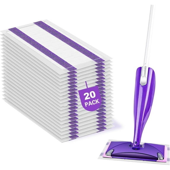 20 Count Disposable Mop Pads Refills for Wet Jet Spray Mops, Wet Jet ...
