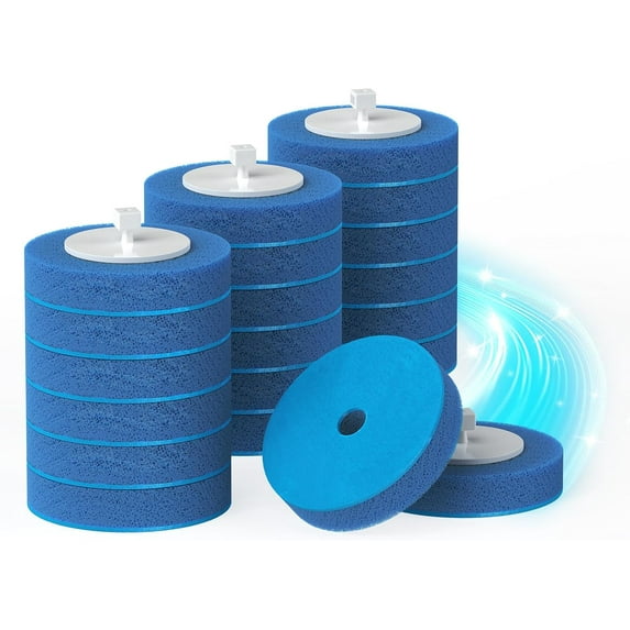 20 Count Electric Toilet Refill Pads, Disposable Toilet Brush Heads ...