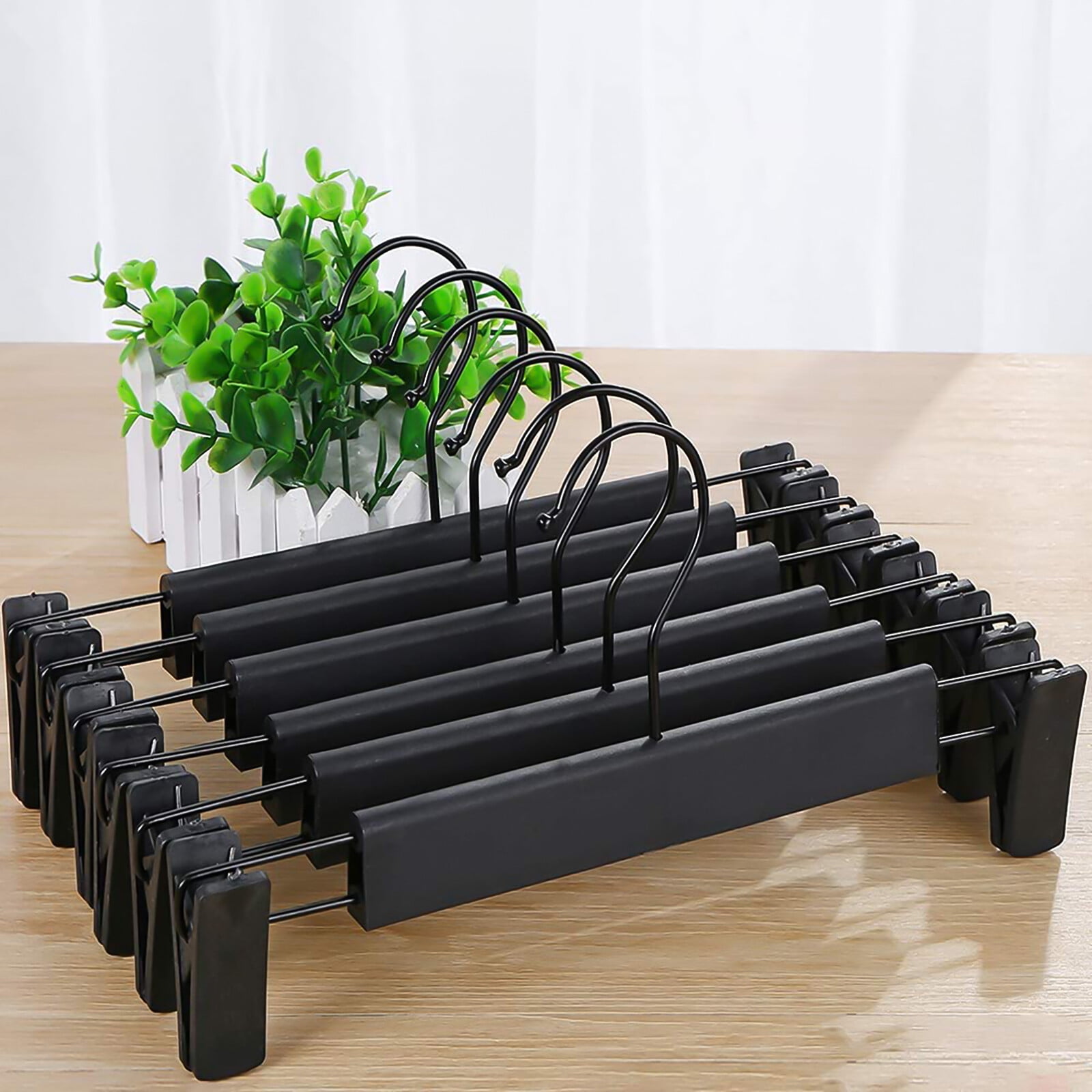 20 Count Metal Clip Hangers With Anti-Slip Hooks For Pants And Skirts ...