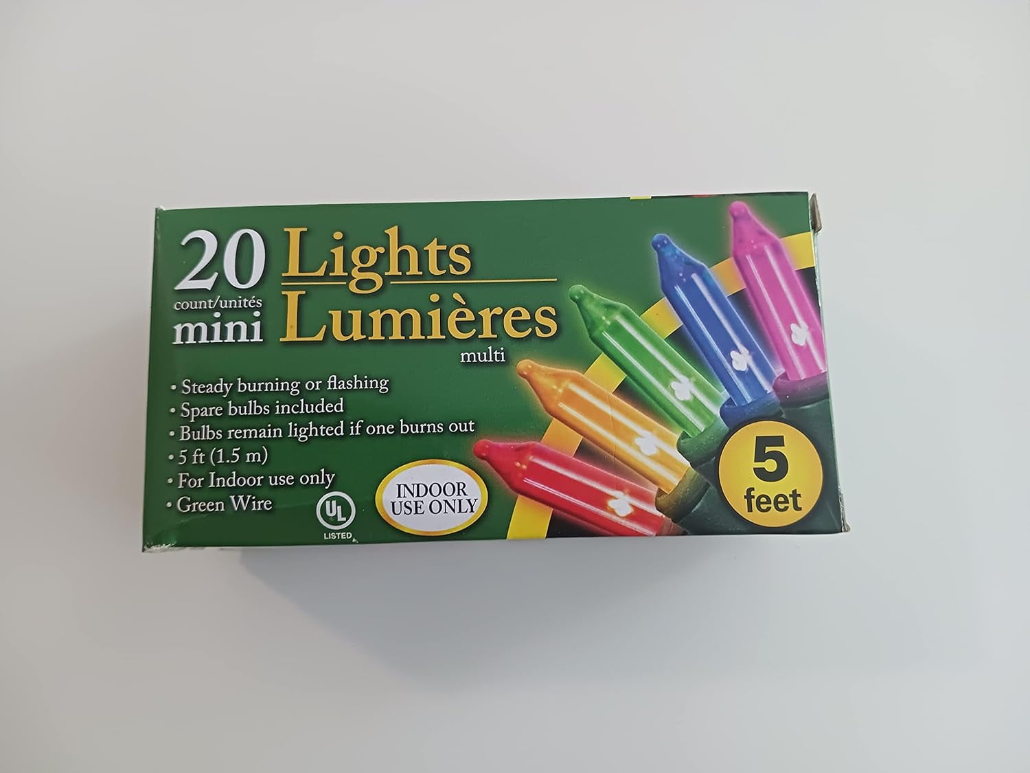 20 Count Multi Color Mini Light String - Walmart.com