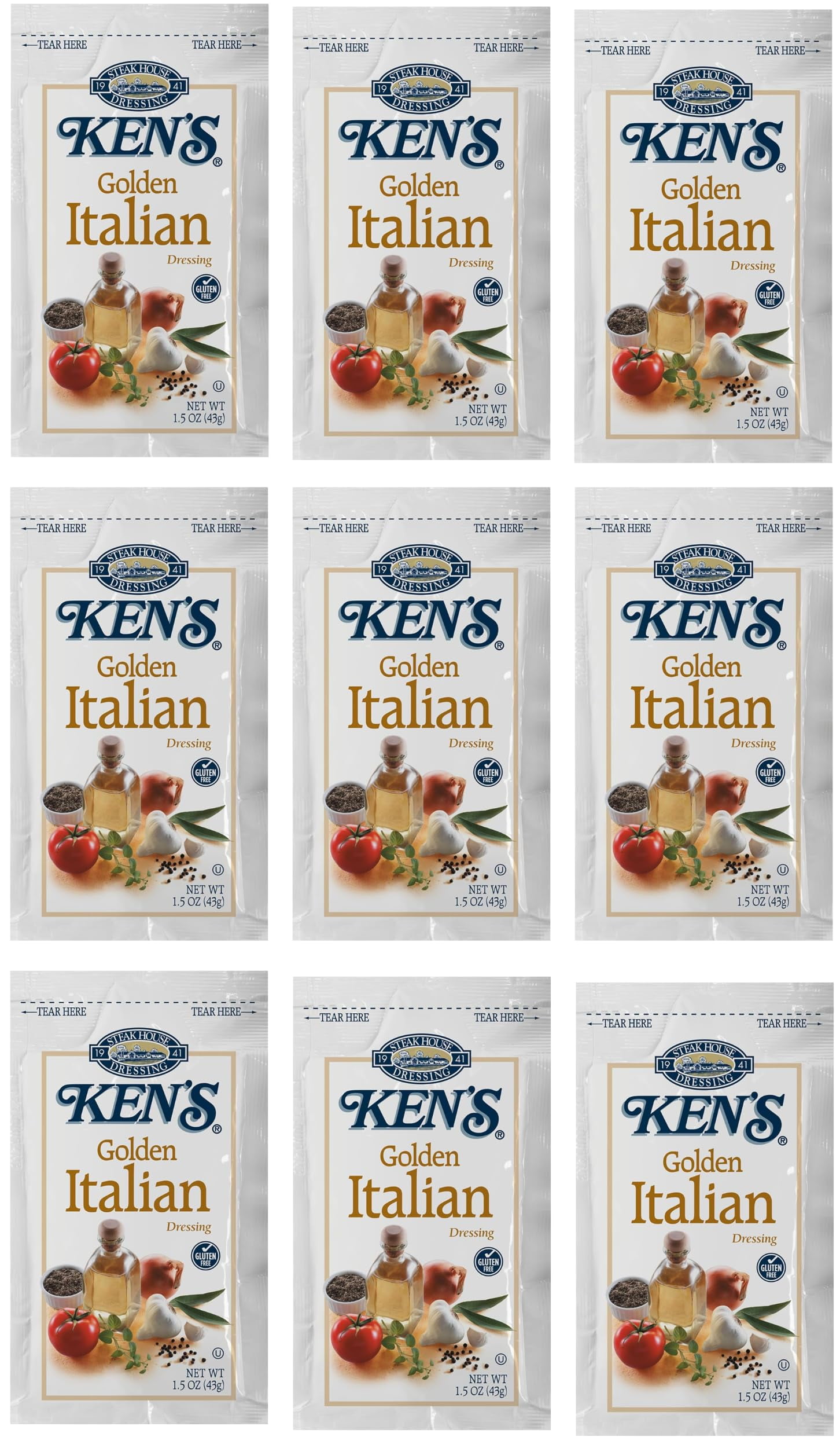 20 Count | Salad Dressing Packets | Individual Single Serve Salad ...