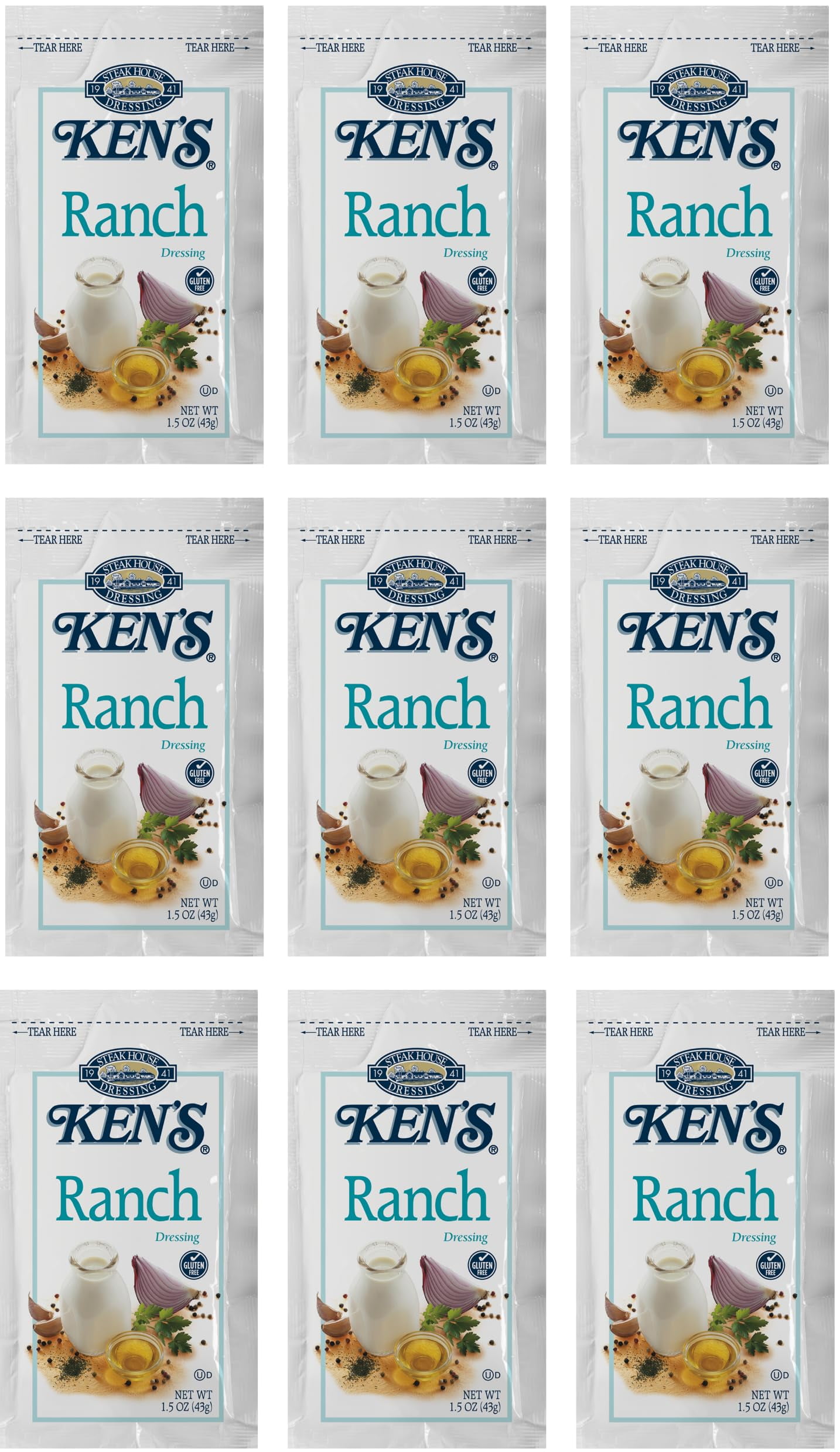 20 Count | Salad Dressing Packets | Individual Single Serve Salad ...