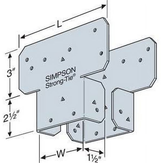 Simpson AC4Z 20 Count 4X Adjustable Post Cap ZMAX for Outdoor Yard Deck ...