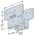 Simpson AC4Z 20 Count 4X Adjustable Post Cap ZMAX for Outdoor Yard Deck ...