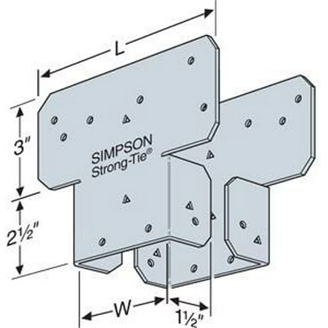 20 Count Simpson AC4Z 4X Adjustable Post Cap ZMAX - Walmart.com