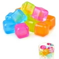 Generic 20 Ct Reusable, Refreezable, Non-Melting Plastic Ice Cubes for ...
