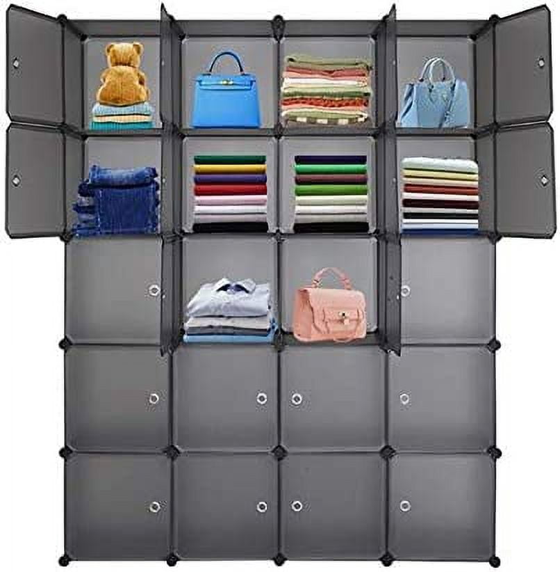 20 Cube Organizer Stackable Plastic Cube Storage Shelves Design ...
