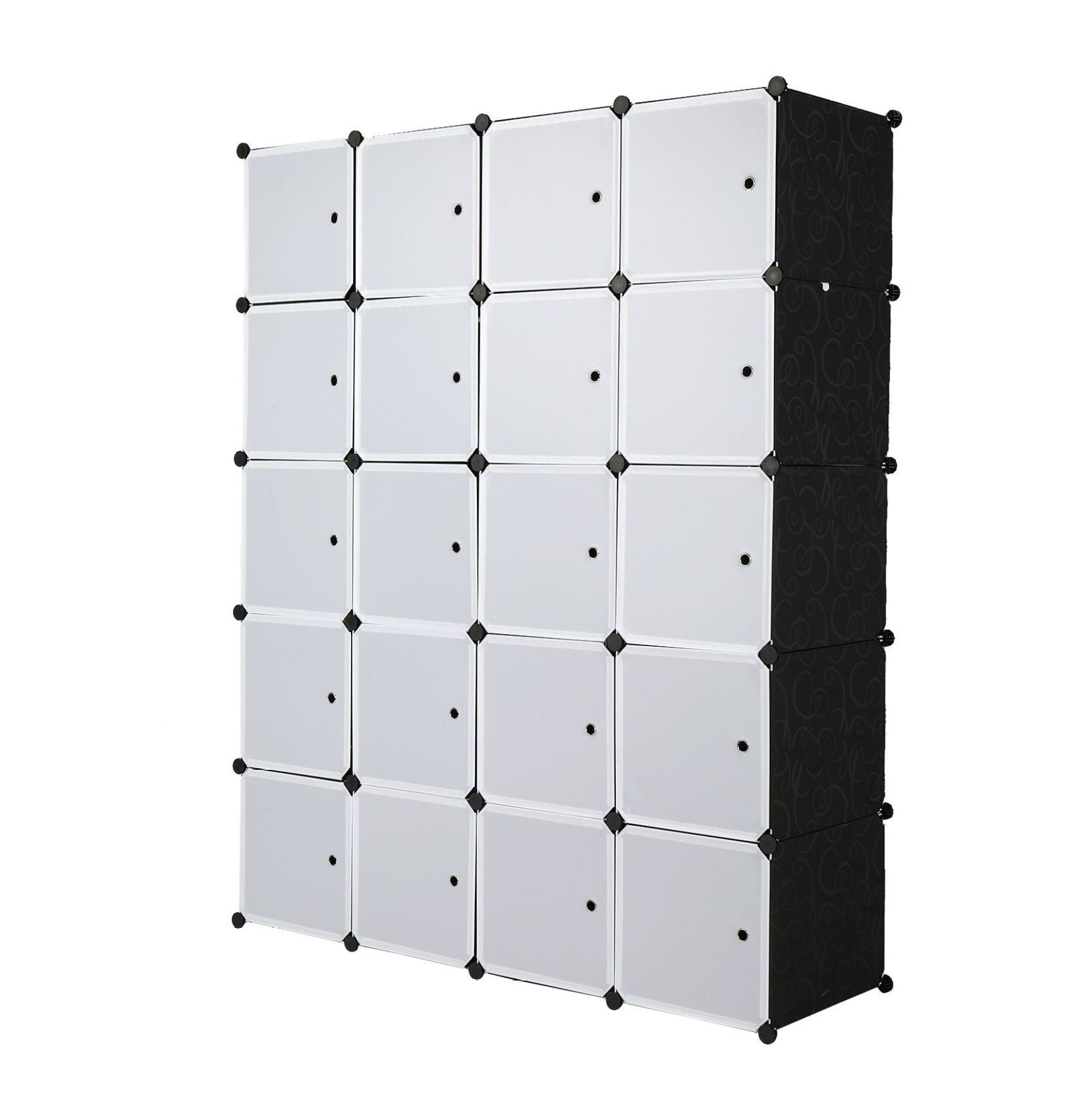 20 Cube Organizer Stackable Plastic Cube Storage Shelves Design ...