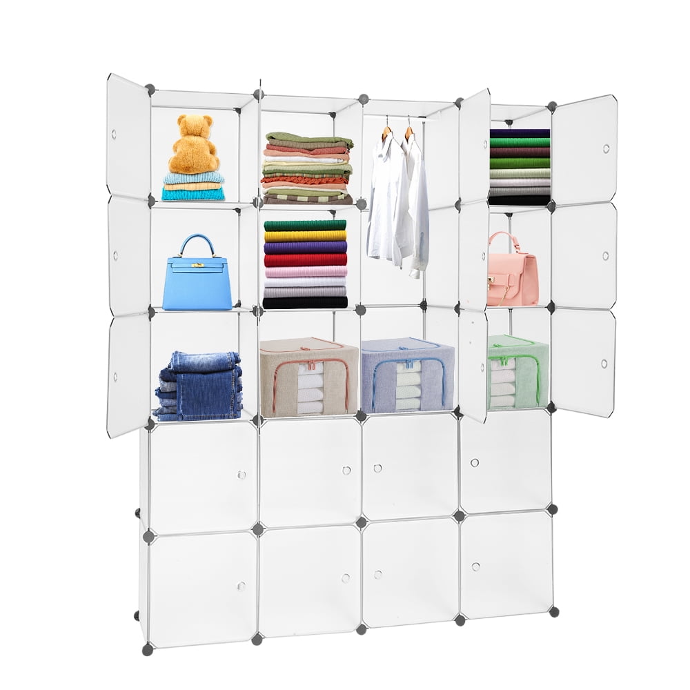 20 Cube Organizer Stackable Plastic Cube Storage Shelves Design ...