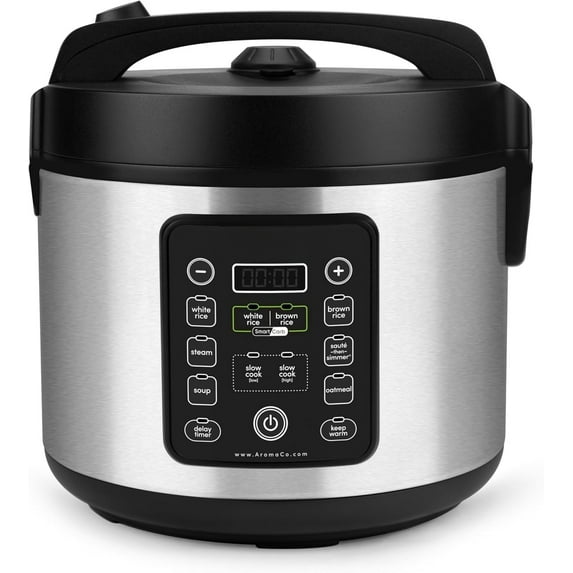 20 Cup Cooked (10 cup uncooked) Digital Rice Cooker, Slow Cooker, Food ...