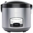 Large 20-Cup Deluxe Stainless Steel Electric Rice Cooker with Steamer ...