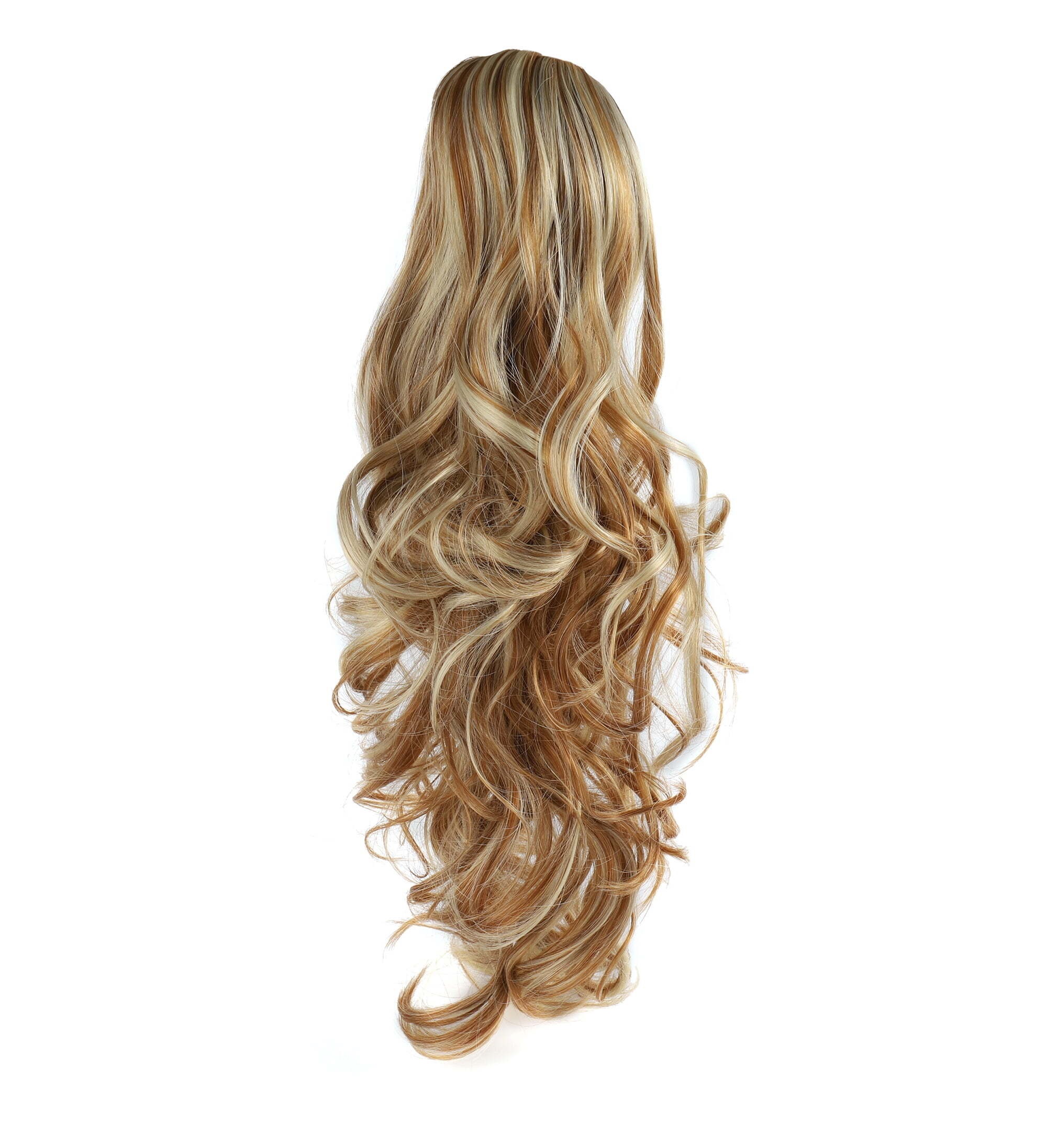 20" Curly Synthetic Clip In Claw Drawstring Ponytail Hair Extension ...
