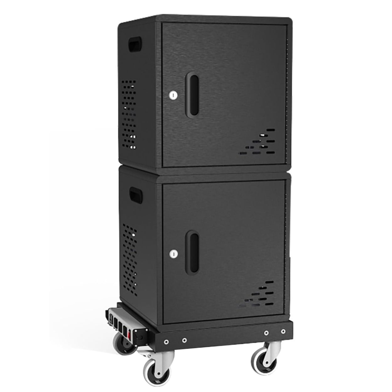 20-Device Modular Charging Cart, Black - Perfect For School, Classroom ...
