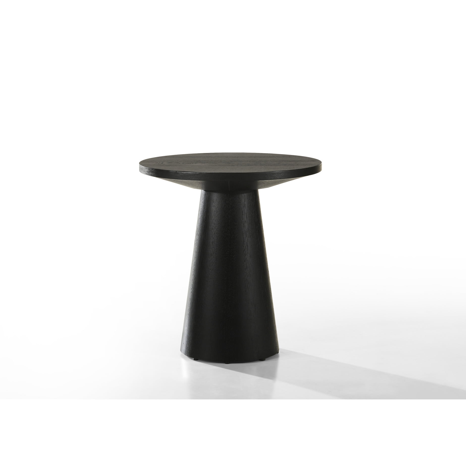 20" Diameter Round Wood Console Table with Ebony Tone - Adds ...