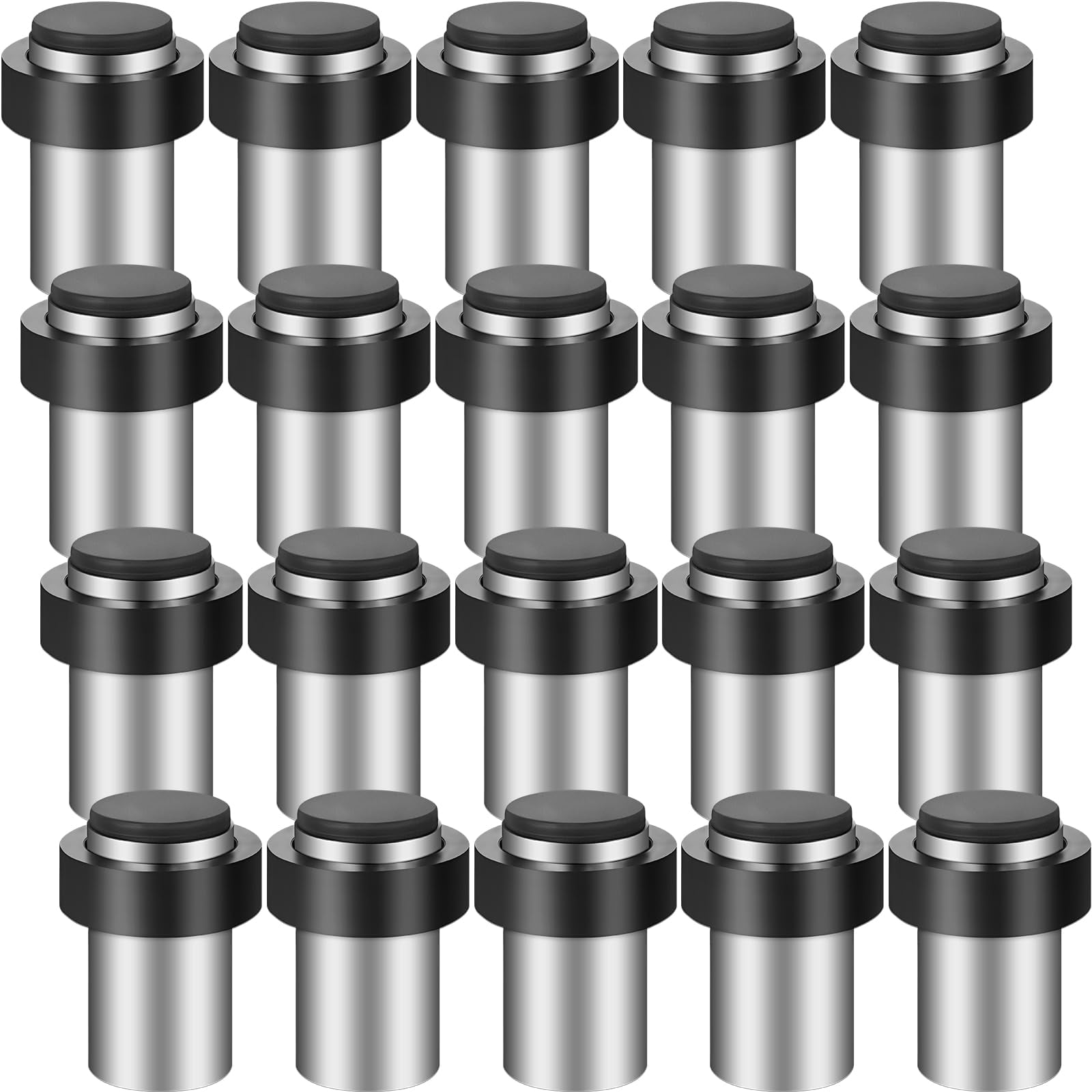 20 Door Stopper Mounted Floor Stops Stainless Steel Cylindrical Modern ...