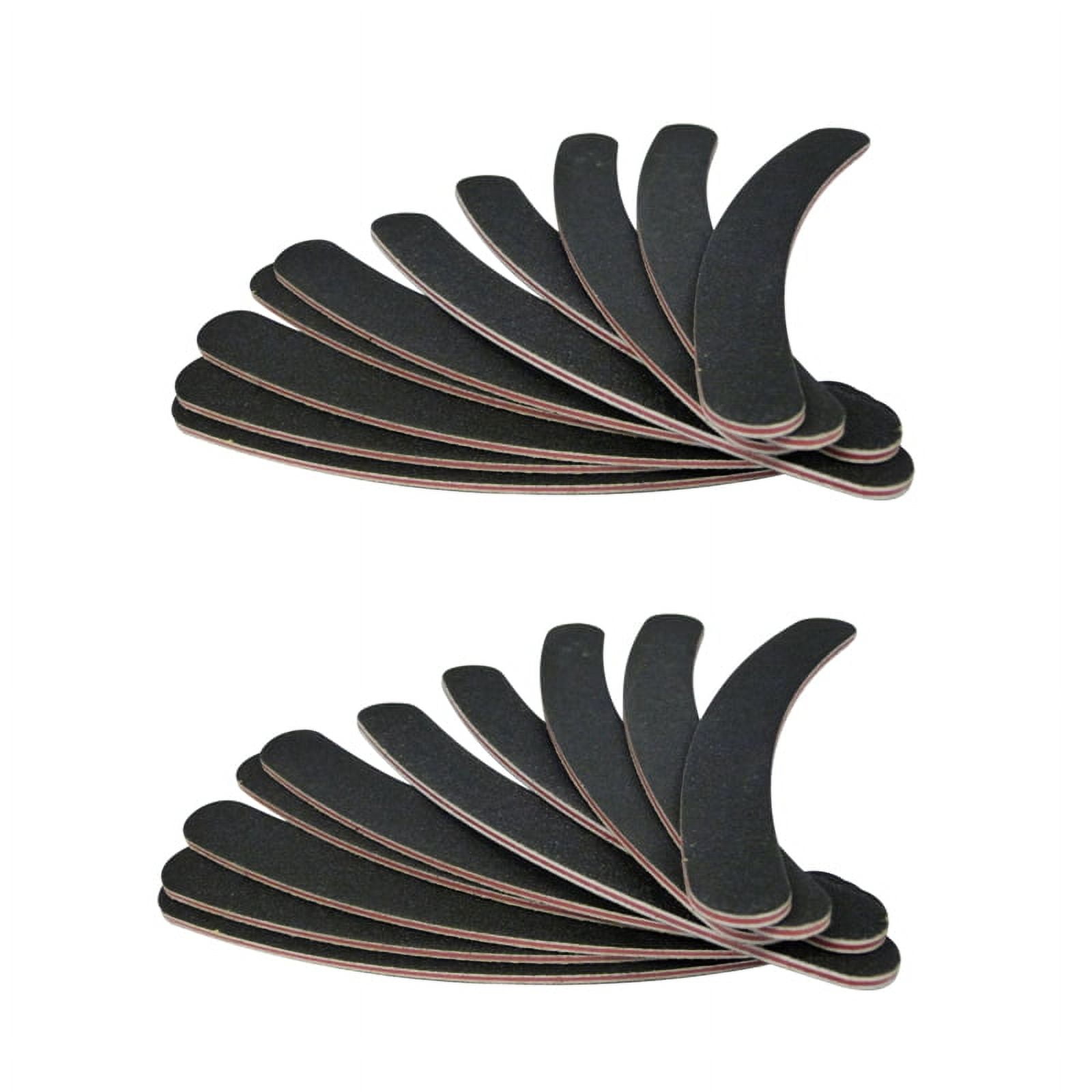 20 Double Sided 100/180 Grit /Bana Curved Nail Files UK Emery Board ...