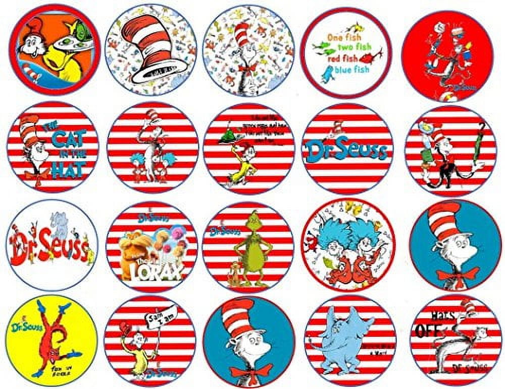 Dr Seuss Toppers Cupcake