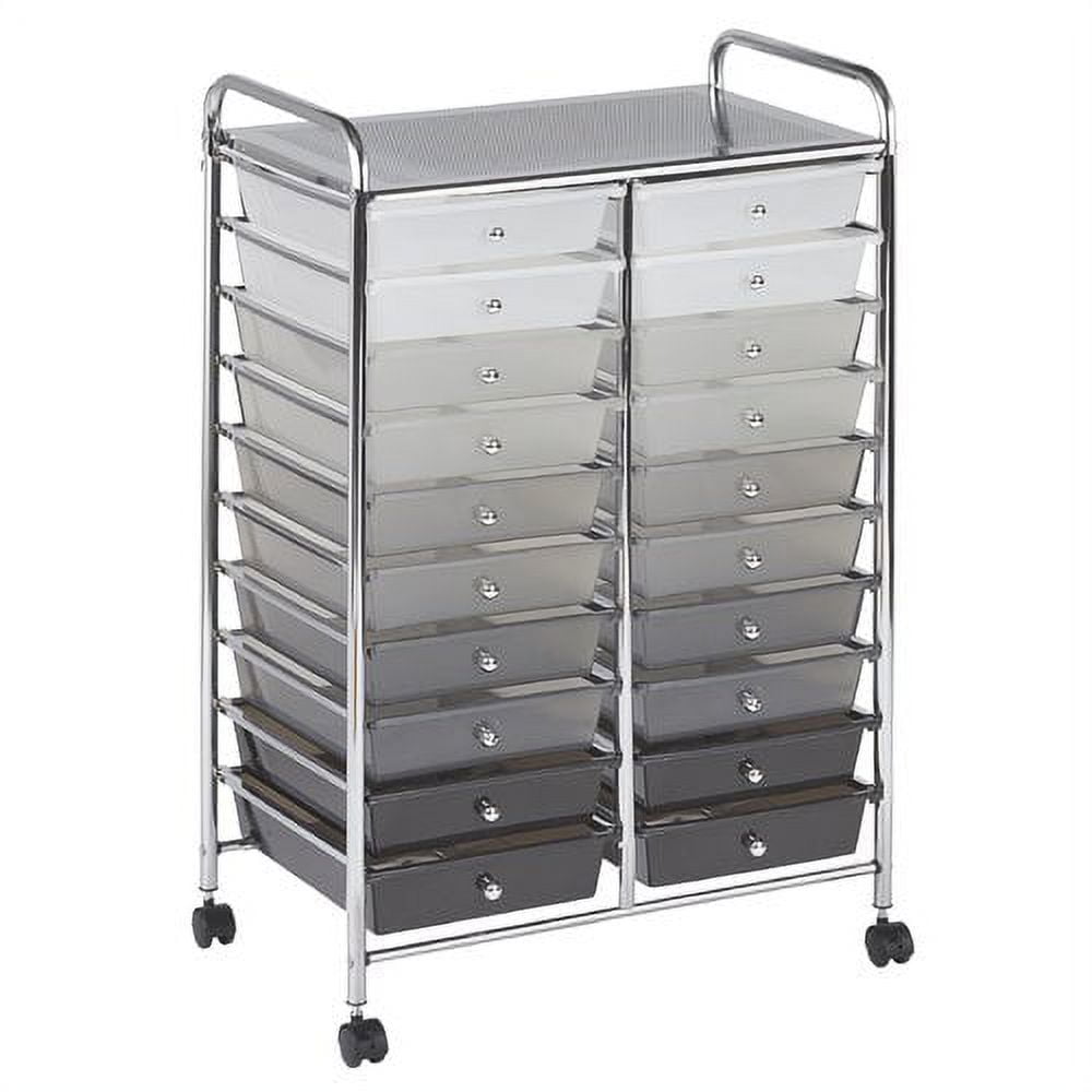 20 Drawer Mobile Organizer - Grayscale - Walmart.com