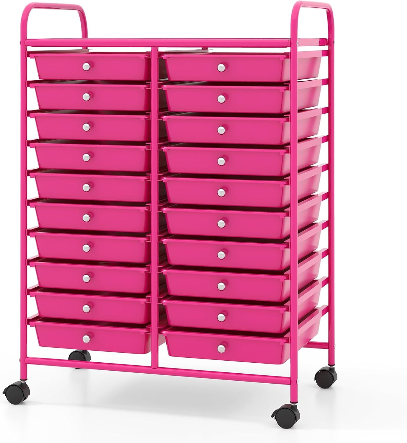 20-Drawer Rolling Storage Cart, Utility Storage Organizer Cart for ...