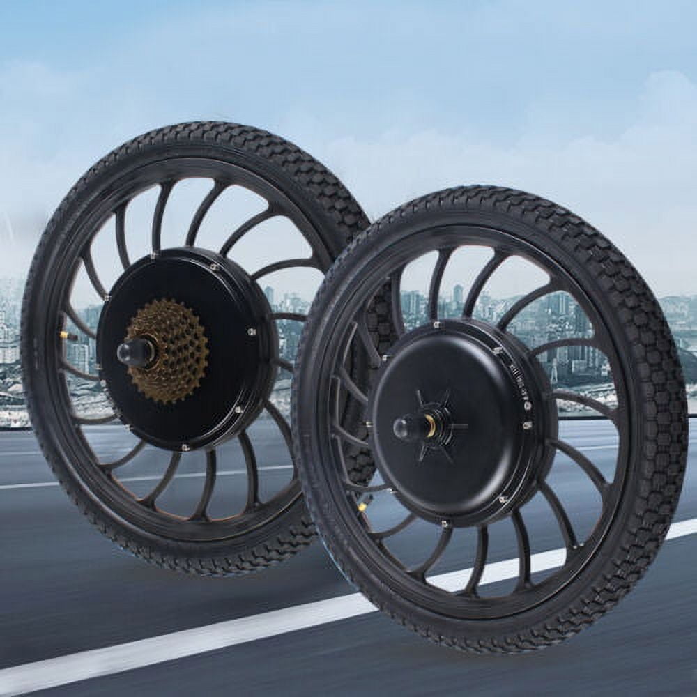 20" E-Bike Rear Wheel Motor Electric Bicycle Conversion Kit W/7-speed ...