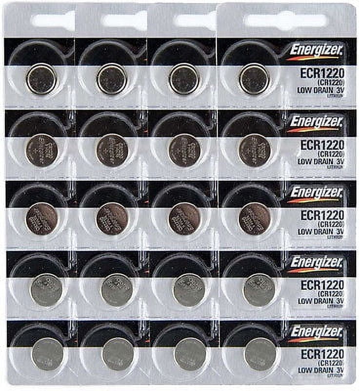 20 Energizer ECR1220 CR1220 1220 3V Lithium Watch Batteries - Walmart.com