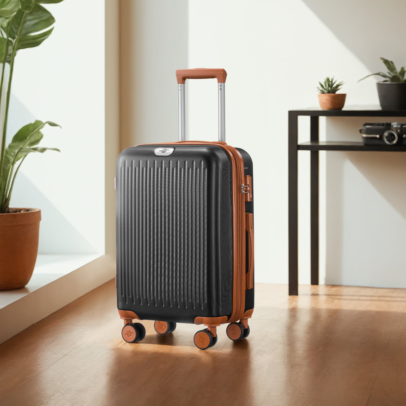 "20"" Suitour Expandable Lightweight Suitcase with TSA Lock and Double ...