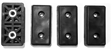 20 Extra Large Rectangular Rubber Feet Bumpers - .590 H X 3.000 L X 1. ...