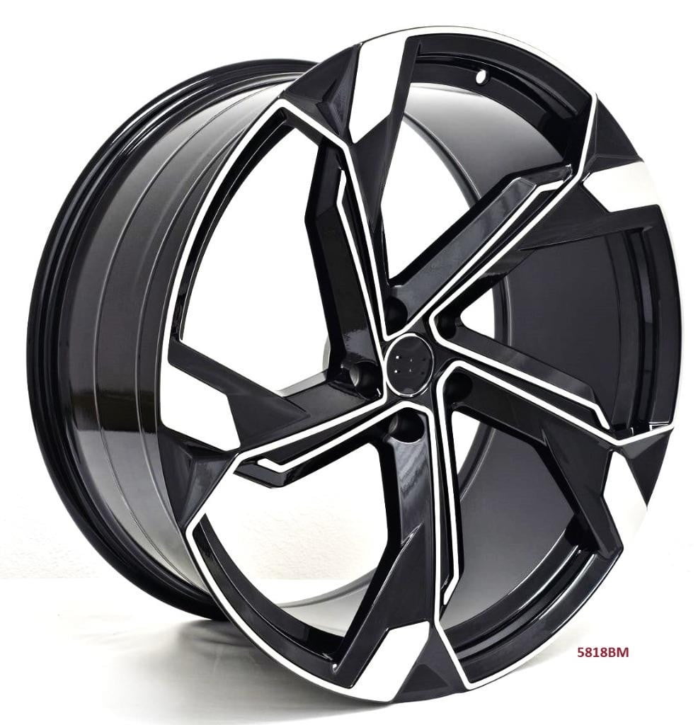 22'' wheels for AUDI Q8 3.0 PREMIUM PLUS 2019 & UP 5x112 22x9.5 +25MM ...